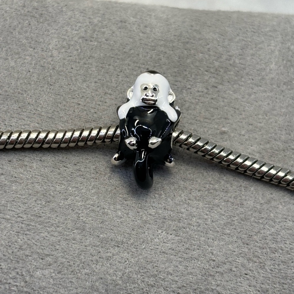 Capuchin Monkey Marcel Friends Sterling Silver Charm … - Gem